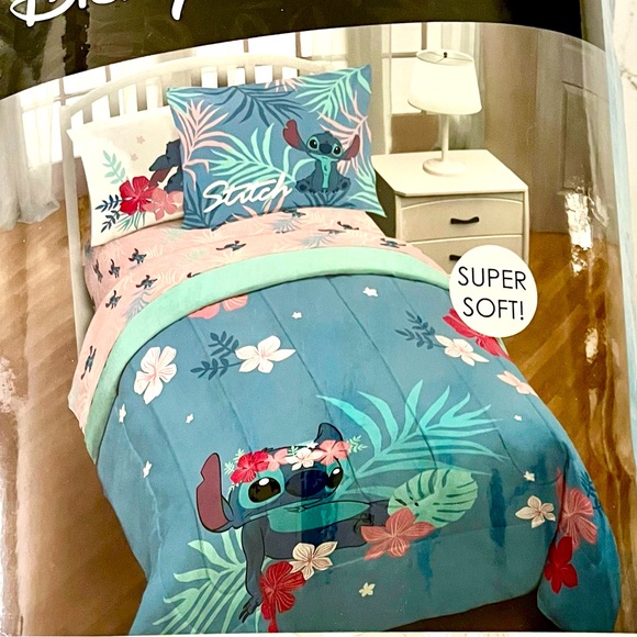 Disney | Bedding | Stitch Full Sized Comforter And Sham Set | Poshmark